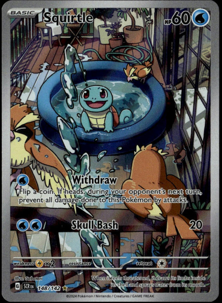 Squirtle #148/142 (NM, Stellar Crown) – PokeBoxBreaks